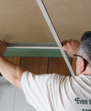 How to Easily Update an Ugly Drop Ceiling