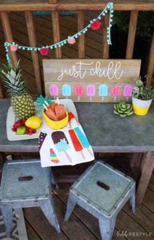 DIY Ice Pop Sign | DIY + Crafts