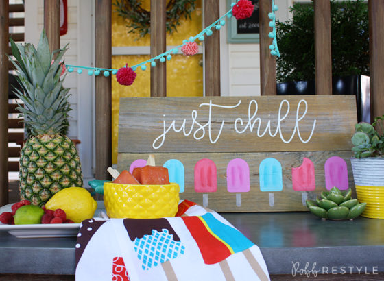 DIY Ice Pop Sign | DIY + Crafts