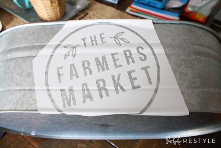 DIY Farmer's Market Bucket Decor | DIY + Crafts
