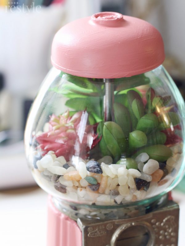 Vintage Gumball Machine Planter | DIY + Crafts