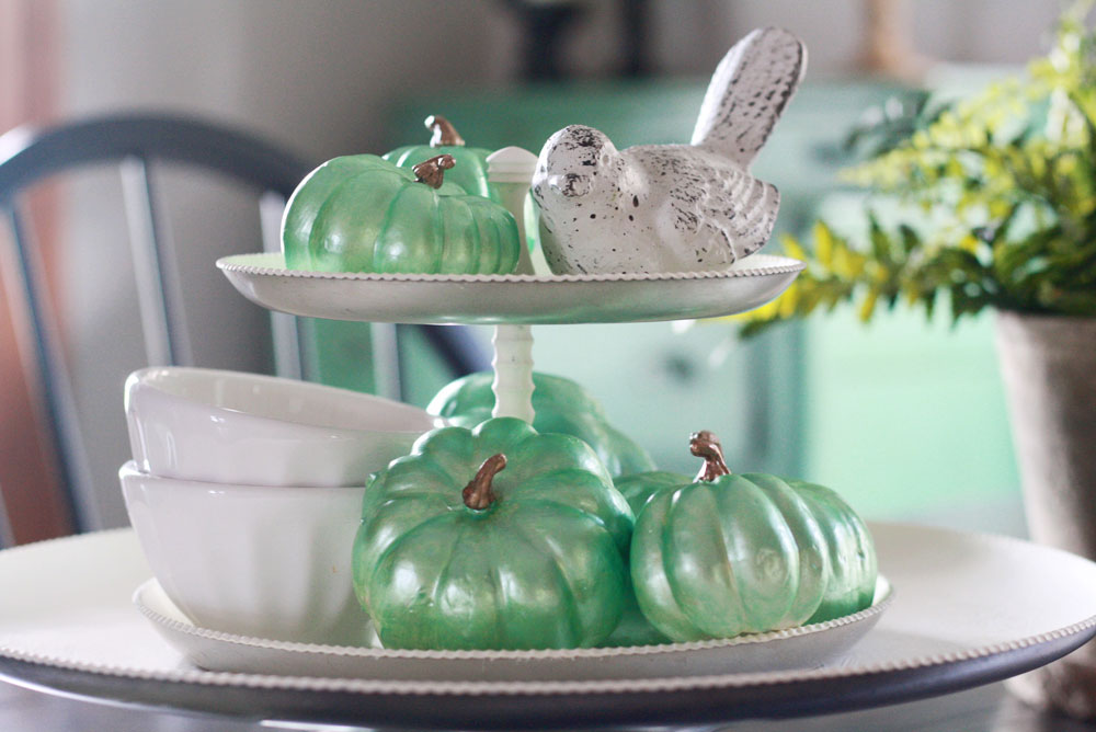 Jade Green Pumpkin Decor | DIY + Crafts